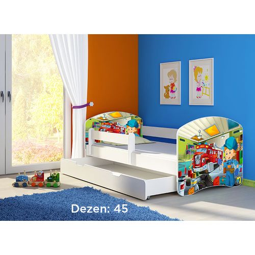 Deciji krevet ACMA II 160x80 F + dusek 6 cm WHITE45