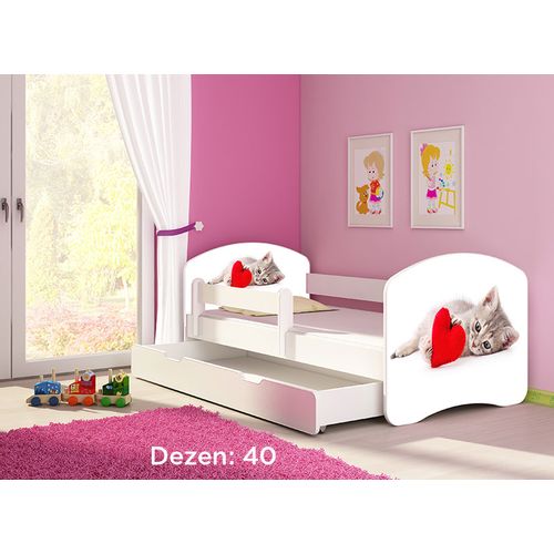 Deciji krevet ACMA II 180x80 F + dusek 6 cm WHITE40