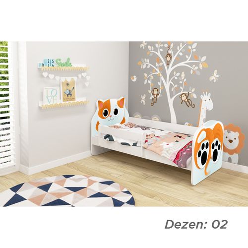 Deciji krevet ACMA VII ANIMALS 140x70 dusek 7 cm2