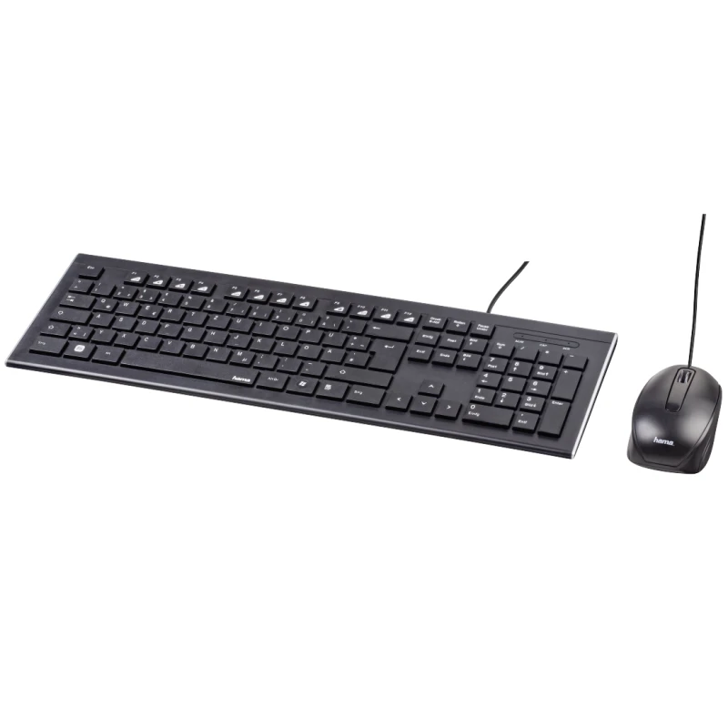 Hama Cortino (134958) komplet tastatura+optički miš 1000dpi crni