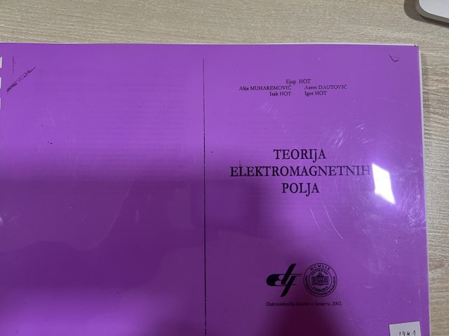 Teorija elektromagnetnog polja hot dautovic i ostali