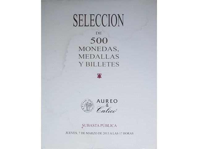 Katalog Numizmatike `Aureo &;;; Calico` Španija