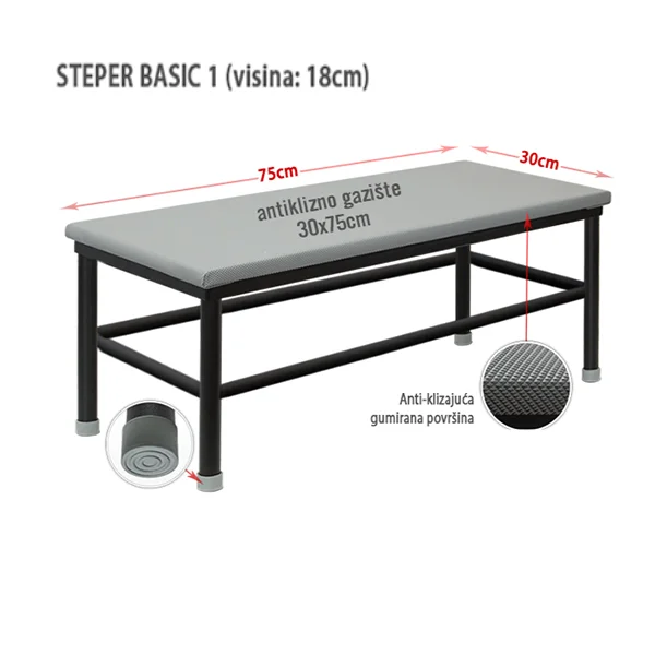 Steper basic1 (75x30x18cm)
