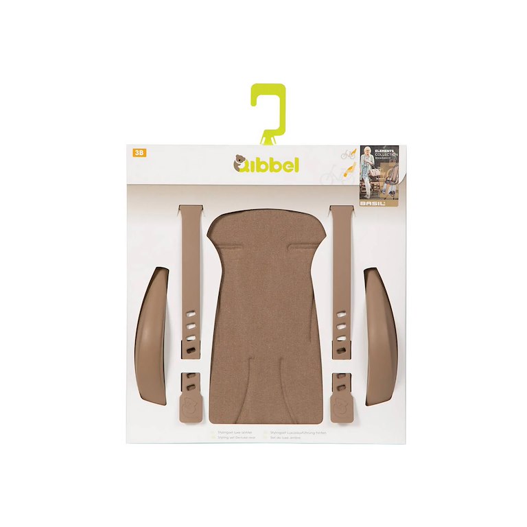 Bicikl QIBBEL SET UKRAŠAVANJE ZADNJEG SEDIŠTA BROWN/