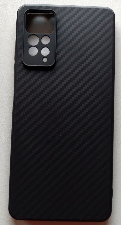 TPU maska CARBON za Xiaomi Redmi Note 11 Pro 5G i 4G 2022 (6.67") crna