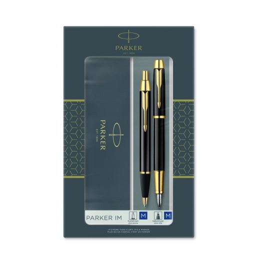 Parker set Hemijska Olovka+Naliv Pero IM Black GT PK93216, Parker