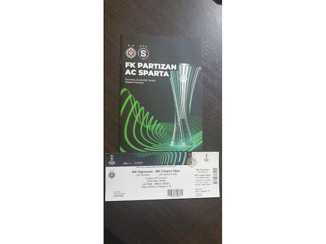 Partizan-Sparta Prag 24.2.2022 program i ulaznica