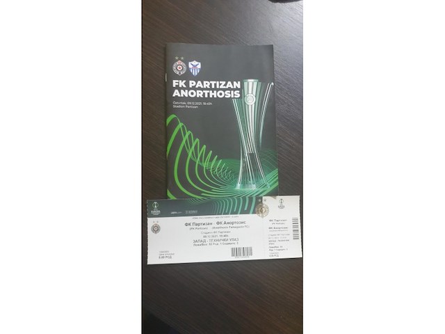 Partizan-Anorthosis 9.12.2021 program i ulaznica