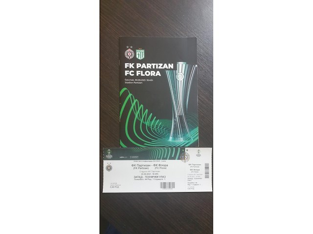 Partizan-Flora 30.9.2021 program i ulaznica