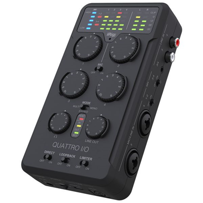 Ik Multimedia Irig Pro Quattro I/o | 4x2 Usb-a Field Recording Interface, Midi Interface And Mixer
