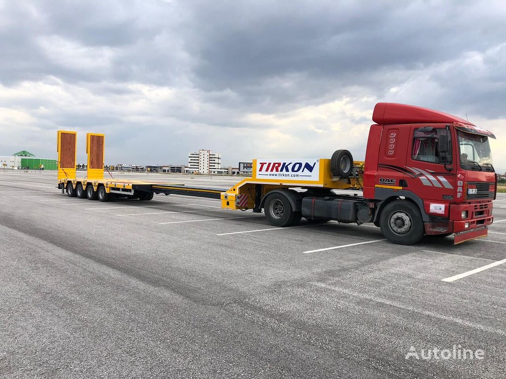 Nova Tirkon 2022 NEW MODEL 4 AXLE EXTANDABLE LOWBED WITH STEERING AXLE poluprikolica sa niskom platformom