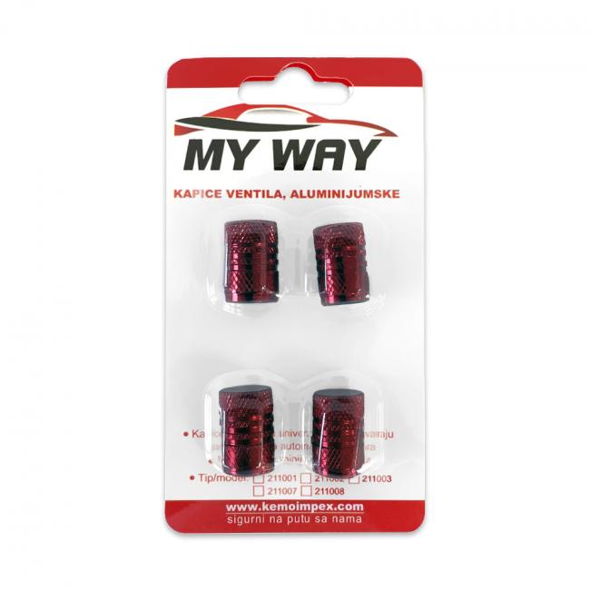 MY WAY - OpremaMY WAY KAPICE VENTILA ALU red