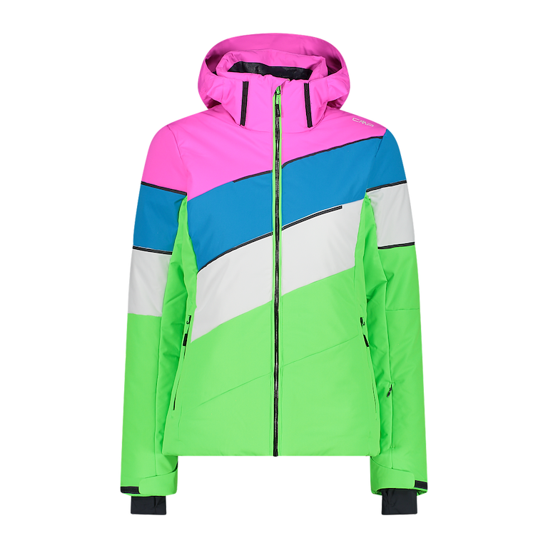 CMP WOMAN JACKET ZIP HOOD, ženska jakna za skijanje, zelena