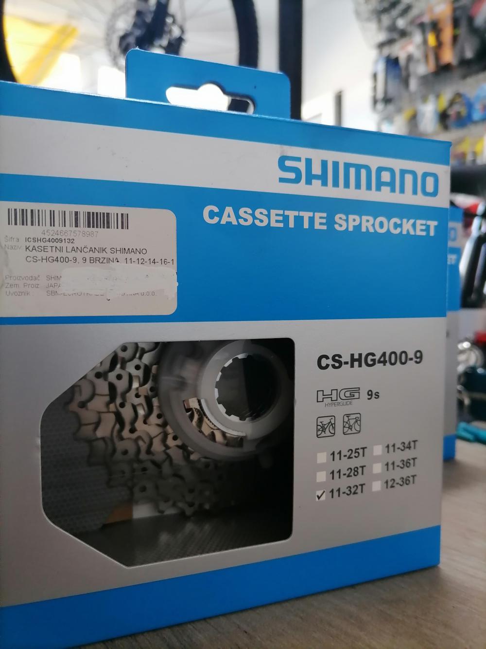 KASETNI LANCANIK shimano cs-hg400-9 11-32