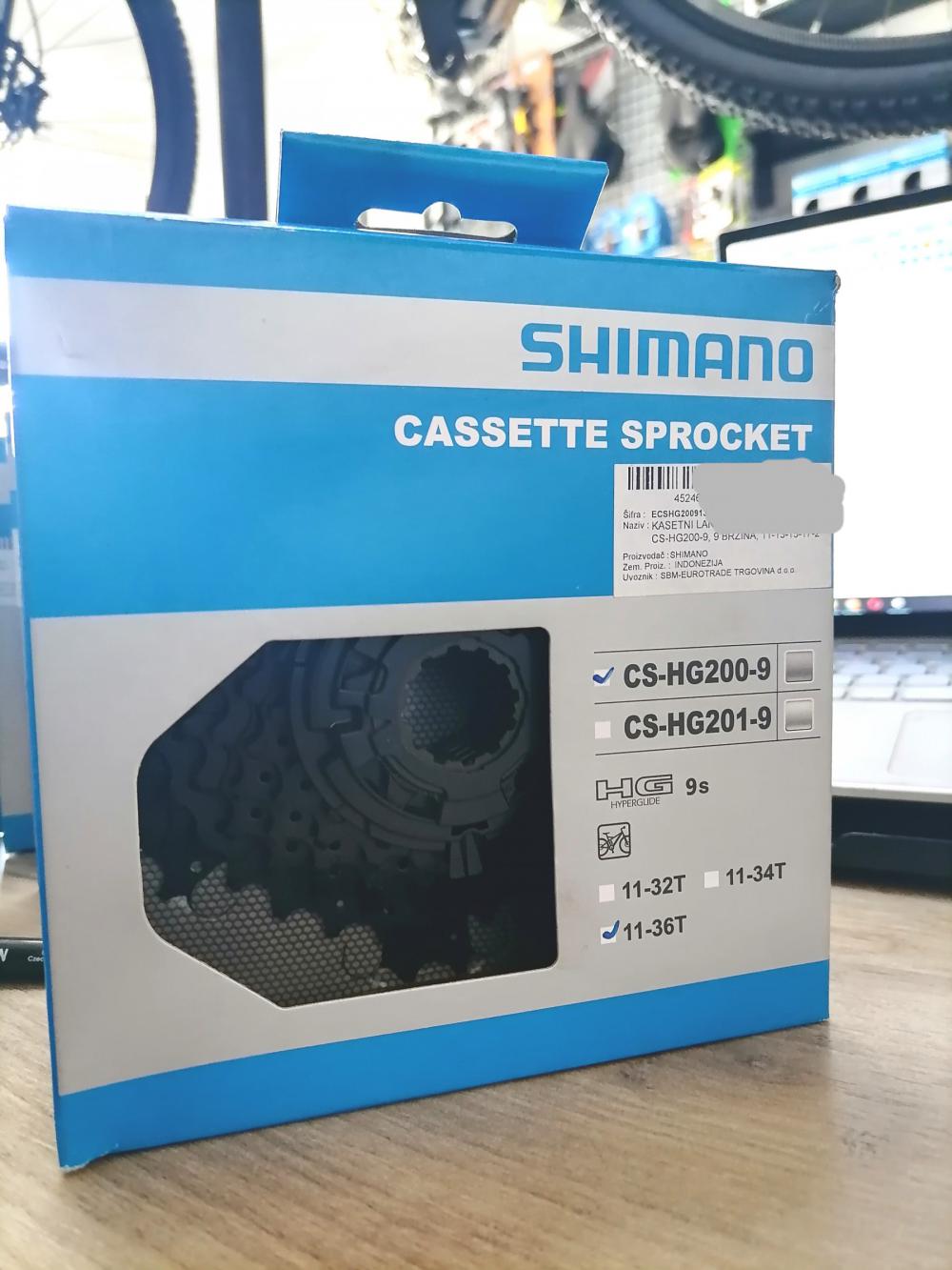 KASETNI LANCANIK shimano cs-hg 200-9 11-36