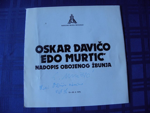 Oskar Davičo, Edo Murtić: Nadopis obojenog žbunja