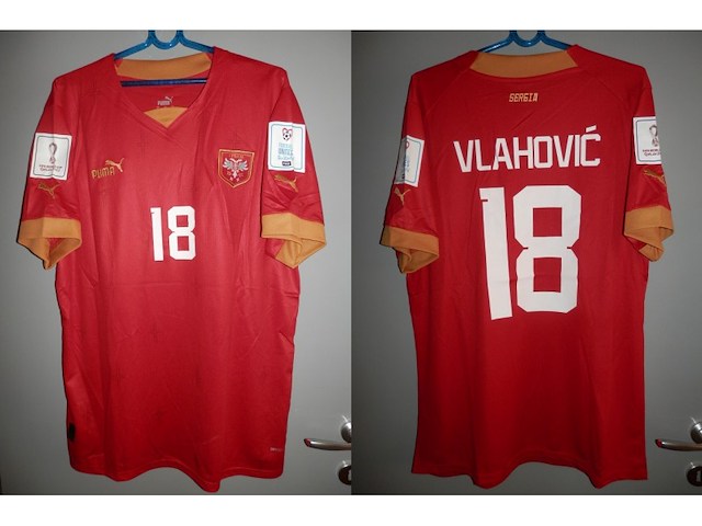 Srbija dres (Qatar 2022) Dušan Vlahović 18