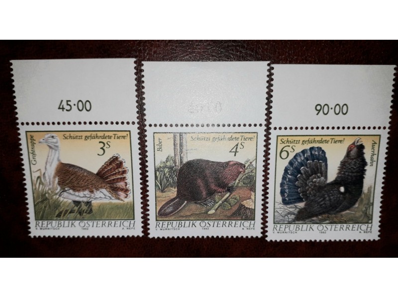 Austrija 1982 čista serija