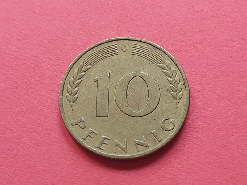 Nemačka - 10 pfennig 1969 god G