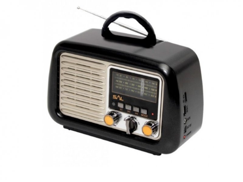 SAL Prenosni Retro Radio Prijemnik RRT2B 3W, FM, USB, MicroSD, Bluetooth,