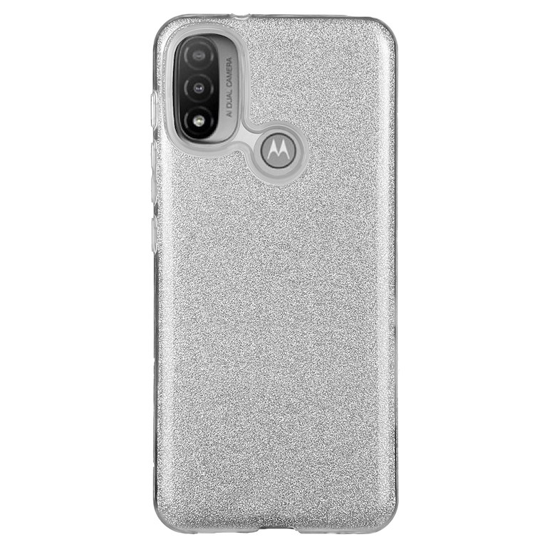 TPU Sparkly SHINE Moto E20/E40 (silver)