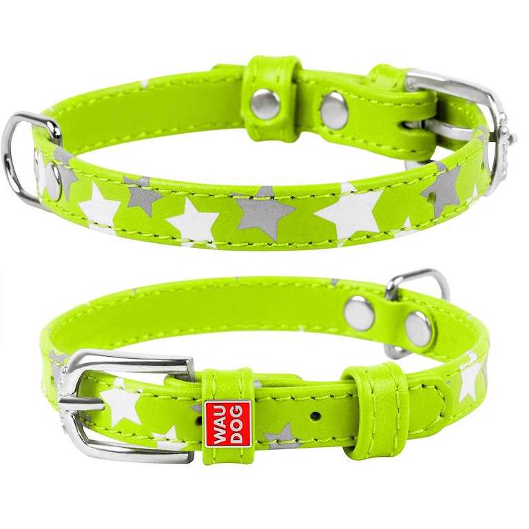 Wau Dog Ogrlica Glamour Mint 30-39cm/20mm