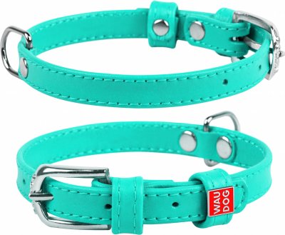 Wau Dog Ogrlica Glamour WD Mint 27-36cm/15mm