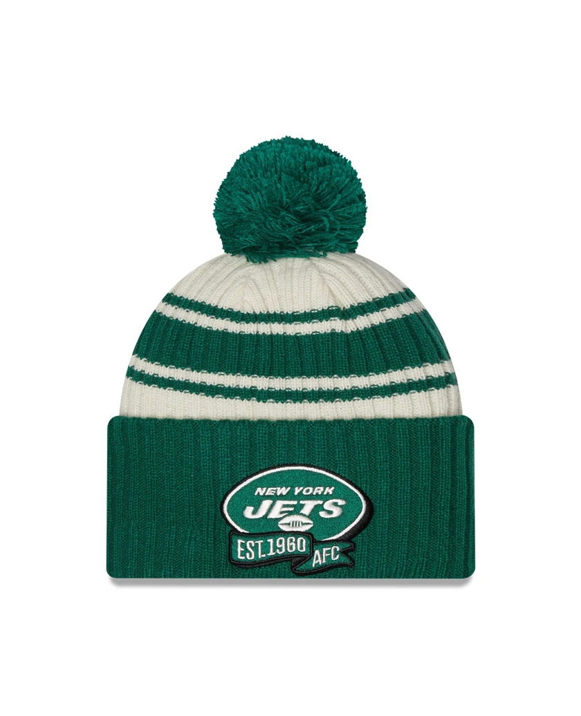 NEW ERA NEW YORK JETS NFL SIDELINE GREEN BEANIE HAT