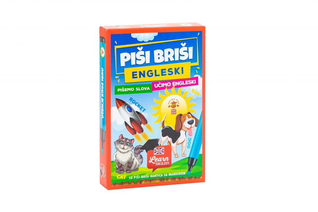 EDUKATIVNE KARTICE PISI BRISI ENGLESKI