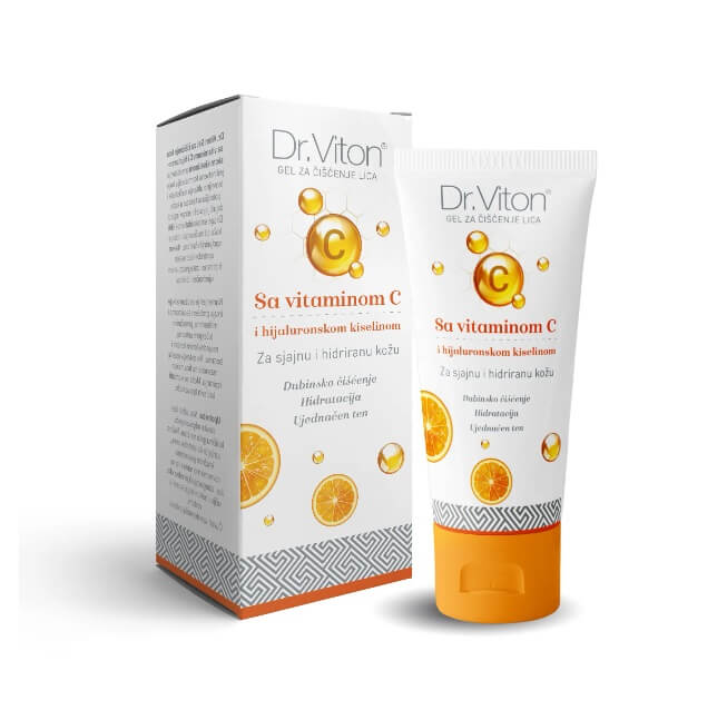 Dr. Viton gel za čišćenje lica sa vitaminom C i hijaluronskom kiselinom 100ml