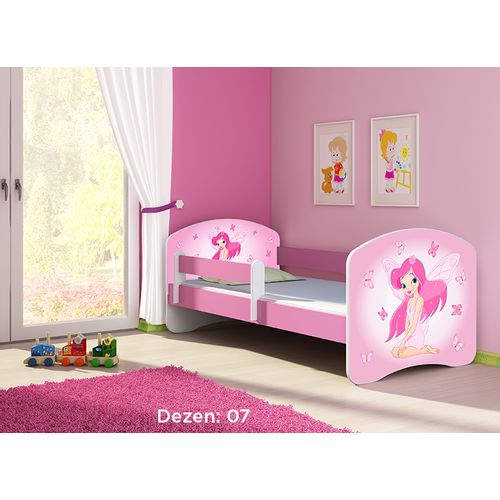 Deciji krevet ACMA II 140x70 + dusek 6 cm PINK7