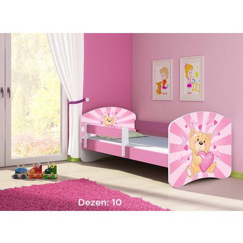 Deciji krevet ACMA II 140x70 + dusek 6 cm PINK10