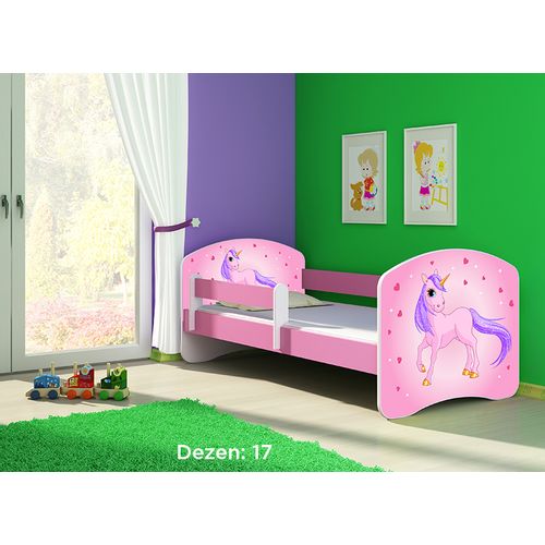 Deciji krevet ACMA II 140x70 + dusek 6 cm PINK17