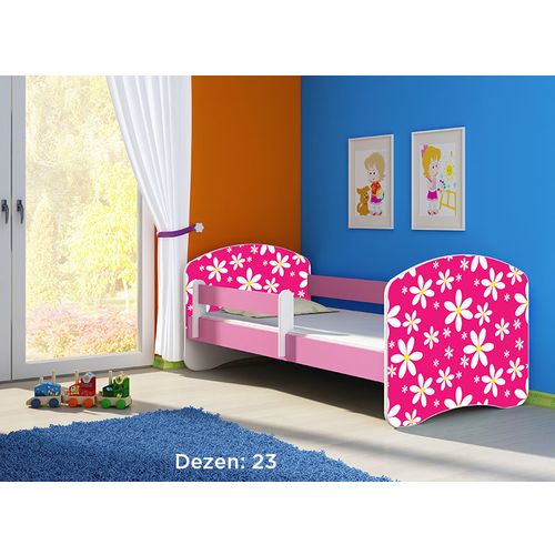 Deciji krevet ACMA II 140x70 + dusek 6 cm PINK23