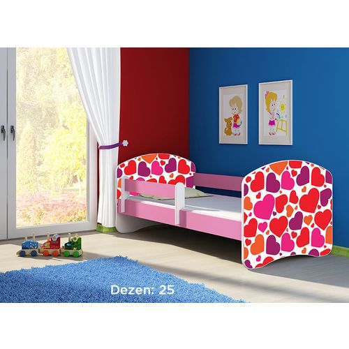 Deciji krevet ACMA II 140x70 + dusek 6 cm PINK25