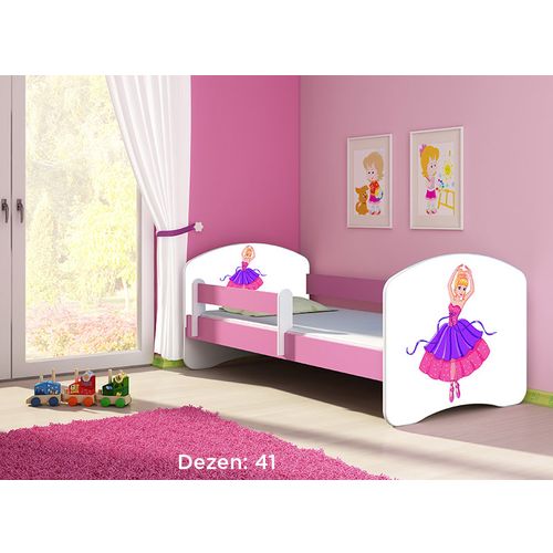 Deciji krevet ACMA II 140x70 + dusek 6 cm PINK41