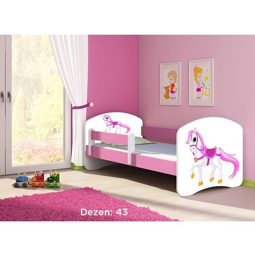 Deciji krevet ACMA II 140x70 + dusek 6 cm PINK43