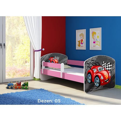 Deciji krevet ACMA II 180x80 + dusek 6 cm PINK5