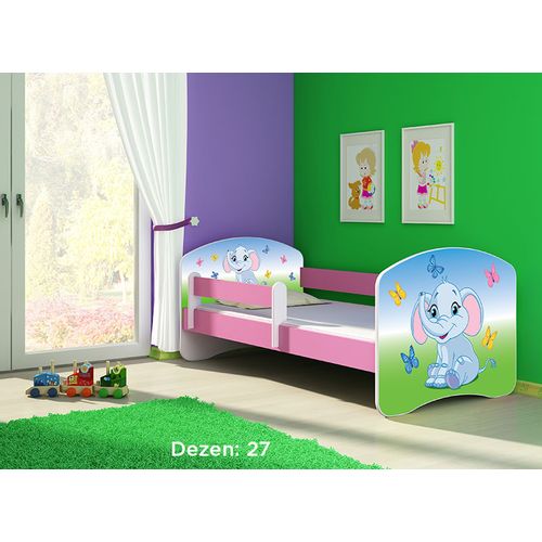 Deciji krevet ACMA II 180x80 + dusek 6 cm PINK27