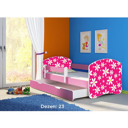 Deciji krevet ACMA II 160x80 F + dusek 6 cm PINK23