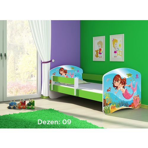 Deciji krevet ACMA II 140x70 + dusek 6 cm GREEN9