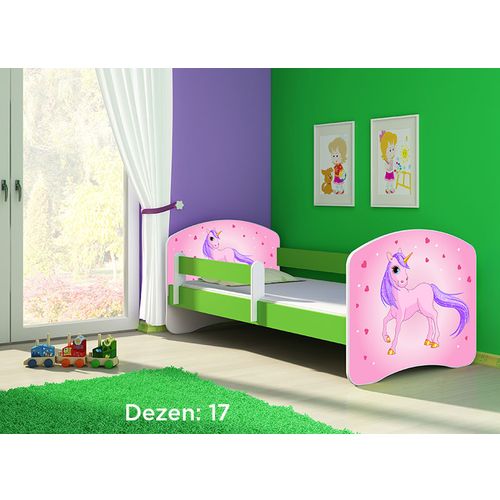 Deciji krevet ACMA II 140x70 + dusek 6 cm GREEN17