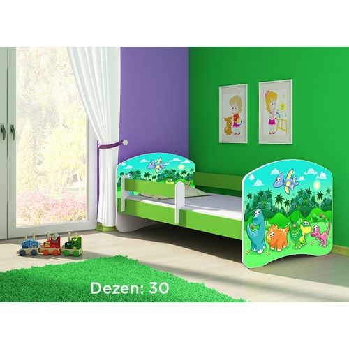 Deciji krevet ACMA II 140x70 + dusek 6 cm GREEN30