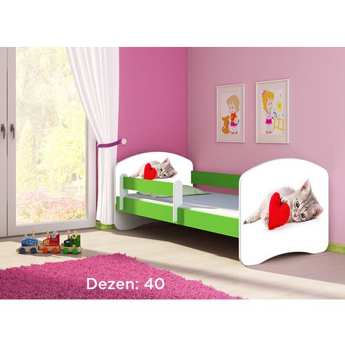 Deciji krevet ACMA II 160x80 + dusek 6 cm GREEN40