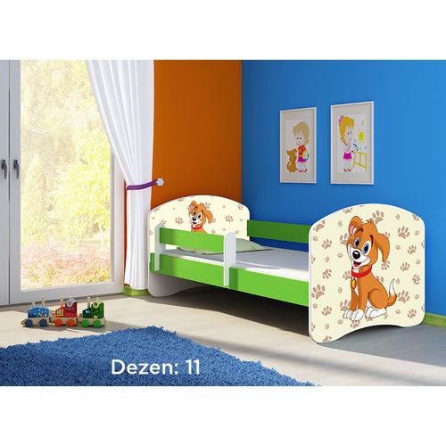 Deciji krevet ACMA II 180x80 + dusek 6 cm GREEN11