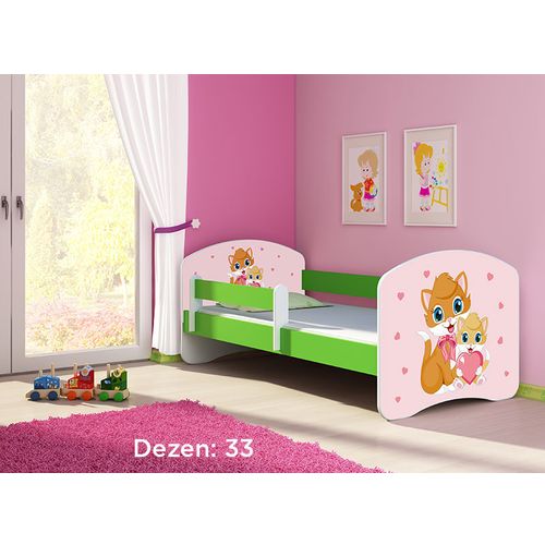 Deciji krevet ACMA II 180x80 + dusek 6 cm GREEN33