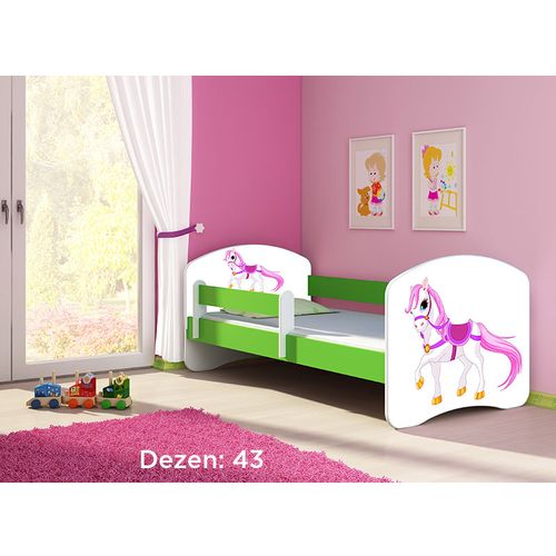 Deciji krevet ACMA II 180x80 + dusek 6 cm GREEN43