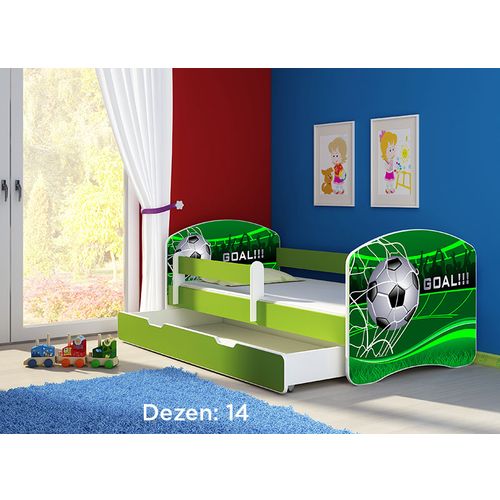 Deciji krevet ACMA II 160x80 F + dusek 6 cm GREEN14