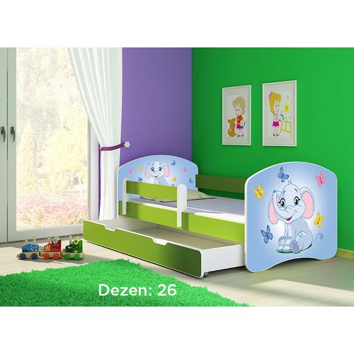 Deciji krevet ACMA II 160x80 F + dusek 6 cm GREEN26