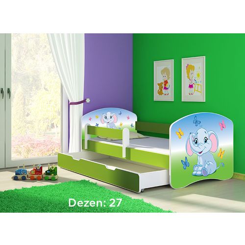 Deciji krevet ACMA II 160x80 F + dusek 6 cm GREEN27